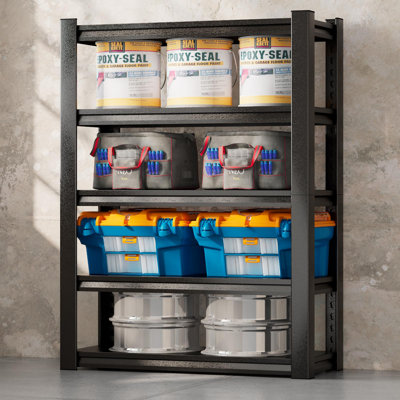 Heavy duty metal shelving with wheels store